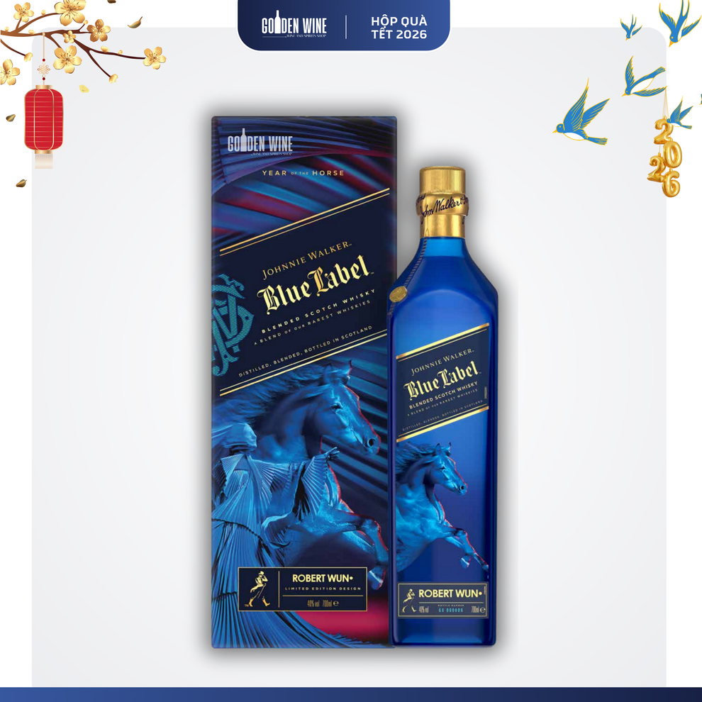 JOHNNIE WALKER BLUE LABEL 2026 TET GIFT BOX | Golden Wine - GW